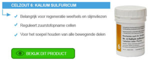 Wat is Celzout nummer 6? Wat is Kalium Sulfuricum?